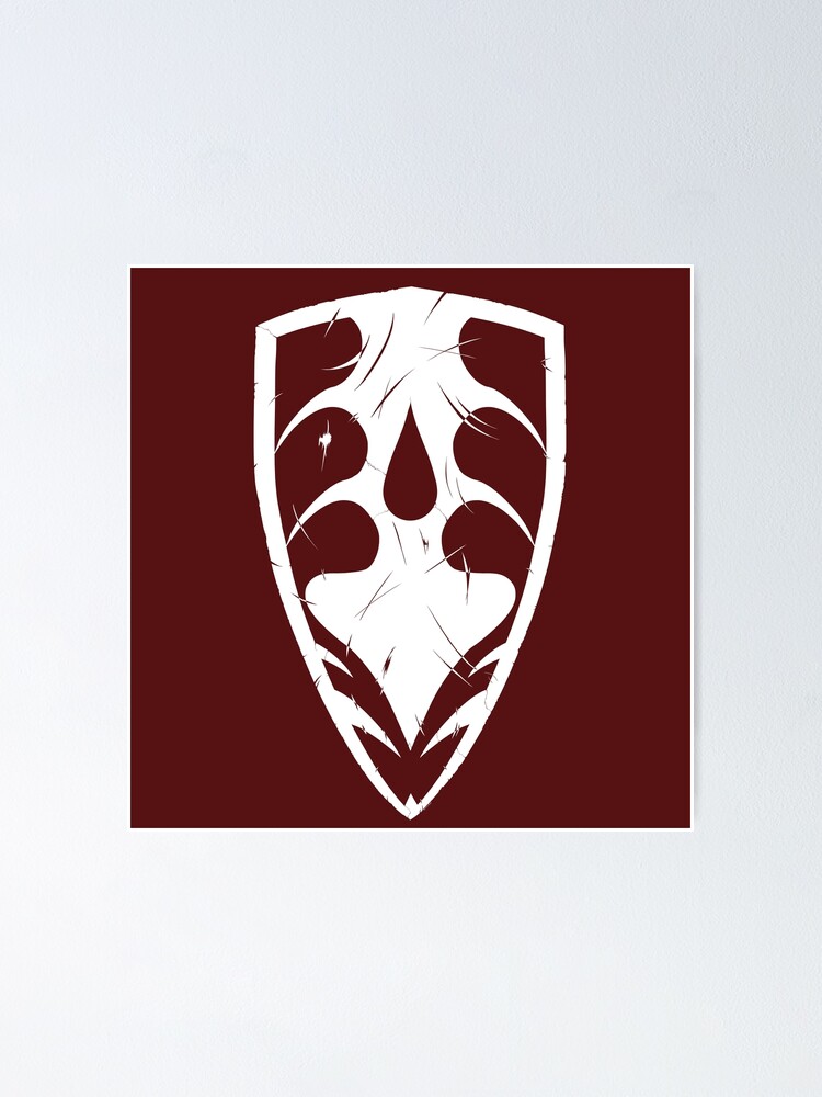 "Blood Shield" Poster for Sale by CourtlyFiend | Redbubble