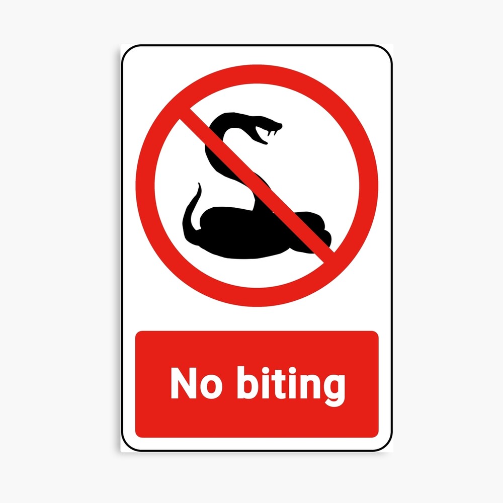 No Biting Sign No Nail Biting PECS Card