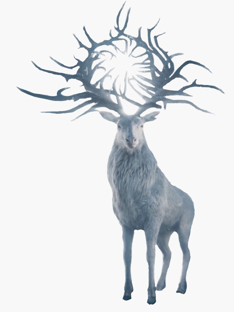 "Shadow and Bone Stag" Sticker by LunaStickerCo | Redbubble