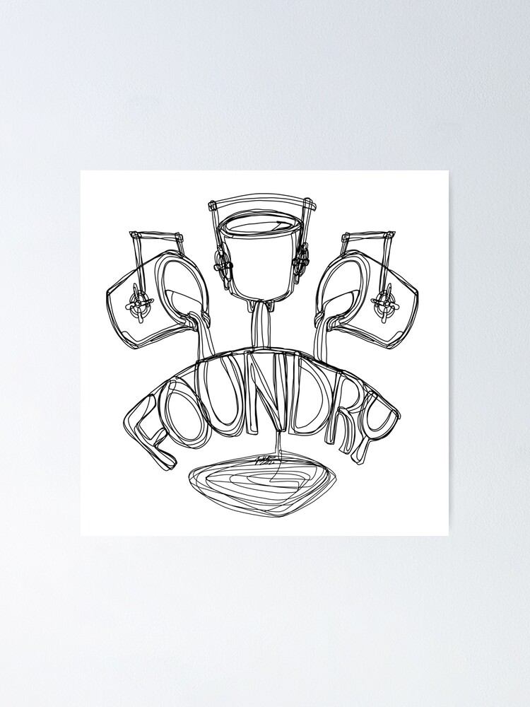 "Foundry Lines" Poster for Sale by woaarts | Redbubble