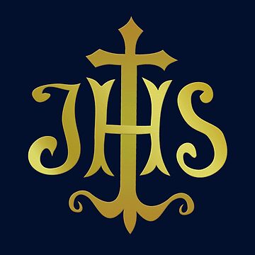 Pegatina for Sale con la obra «Cristograma JHS» de neteor | Redbubble