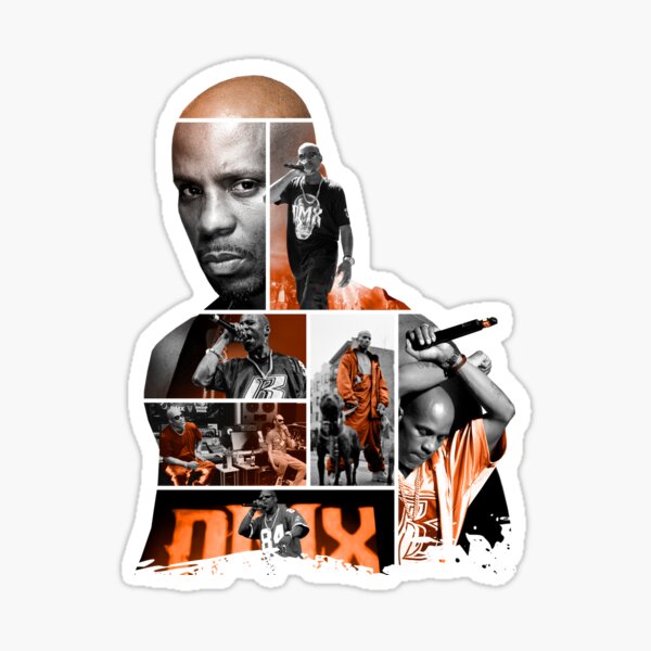 "DMX rip | hip hop music legend 90s" Sticker for Sale by Svinil | Redbubble
