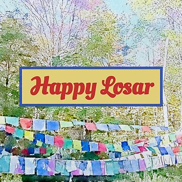 "Losar Tibetan New Year Card and Accessories - Prayer Flags Monastery ...