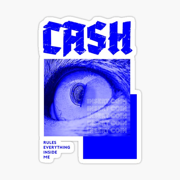 "C.R.E.I.M. - Cash Rules Everything Inside" Sticker by DAN-O-SAUR ...