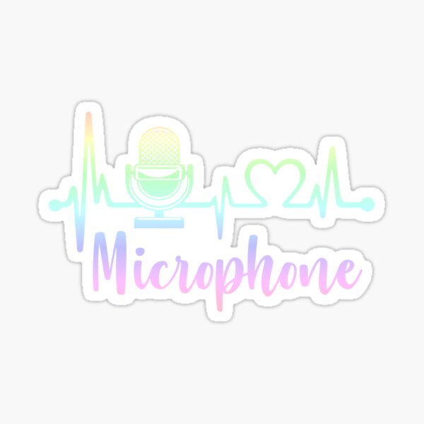 "MICROPHONE COLOUR" Sticker for Sale by equiliser | Redbubble