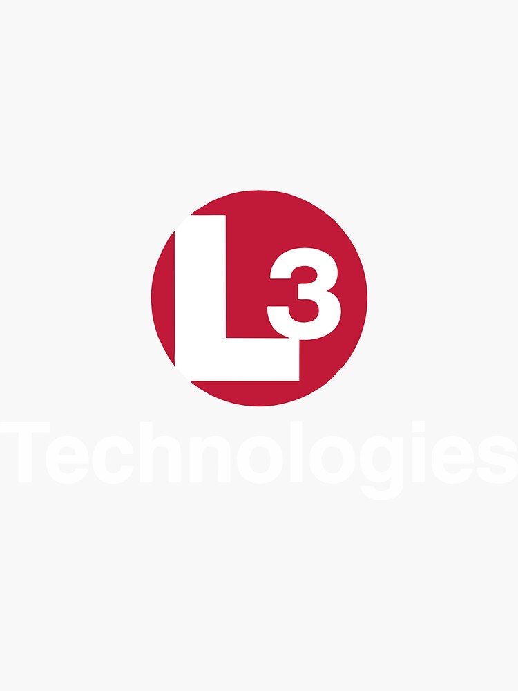 "L3 Technologies." Sticker for Sale by Pratki | Redbubble