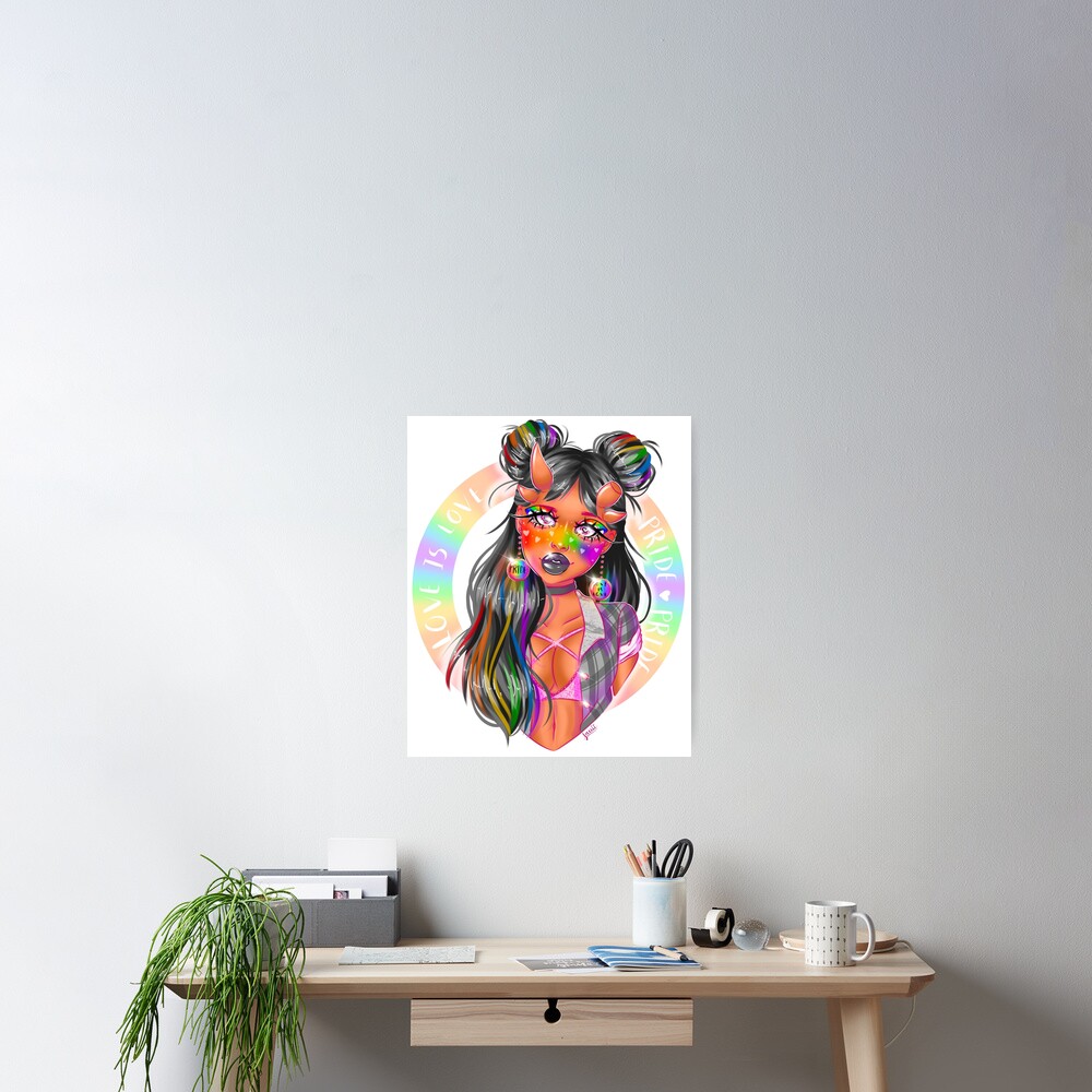 Póster «Demonio del orgullo LGBT» de Lauii | Redbubble