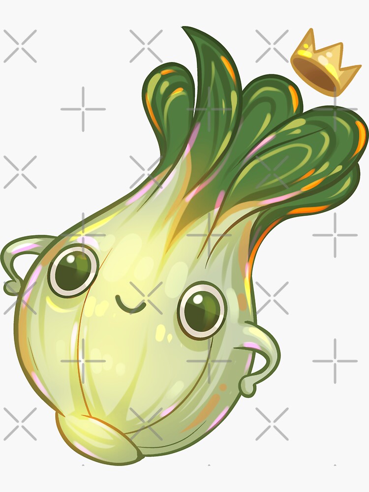 "King Bok Choi" Sticker for Sale by GalaxyChicken | Redbubble