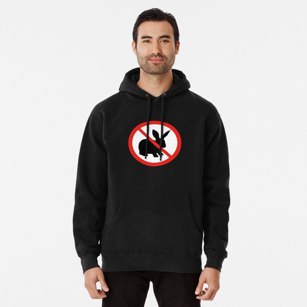 "Prohibited Sign Not allowed No bunnies rabbit" Sticker for Sale by ...