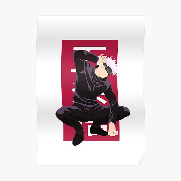 "Gojo Satoru - Jujutsu Kaisen kanji print " Poster for Sale by ...