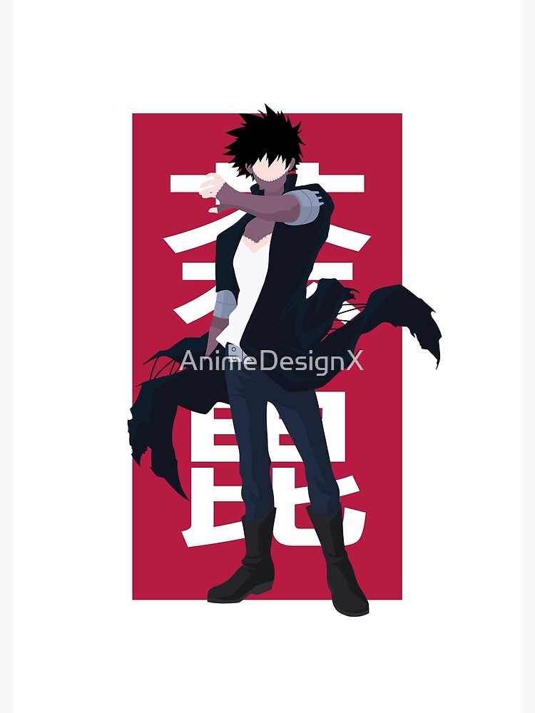 "Dabi - My hero Academia kanji print " Art Print for Sale by ...