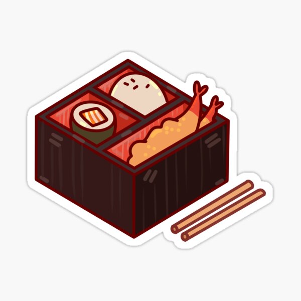 "Little Red Bento Box" Sticker by GalaxyChicken | Redbubble