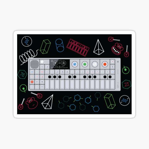 "OP-1 Synthesizer" Sticker by AtomicMalibu | Redbubble