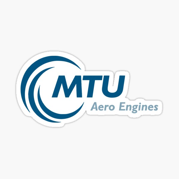 "MTU Aero Engines." Sticker for Sale by Spinte | Redbubble