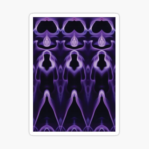 "purple aliens" Sticker by ReflectionofYou | Redbubble