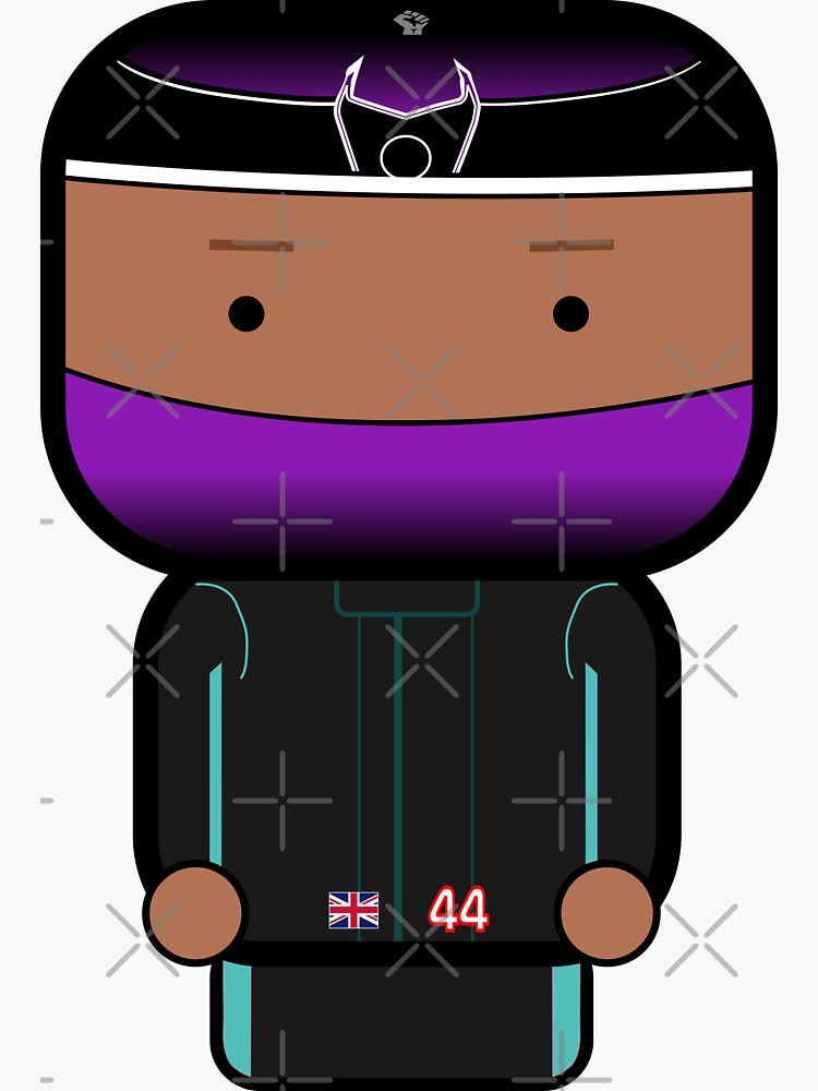 "Cute Lewis Hamilton bobblehead art " Sticker for Sale by arsenijemne ...