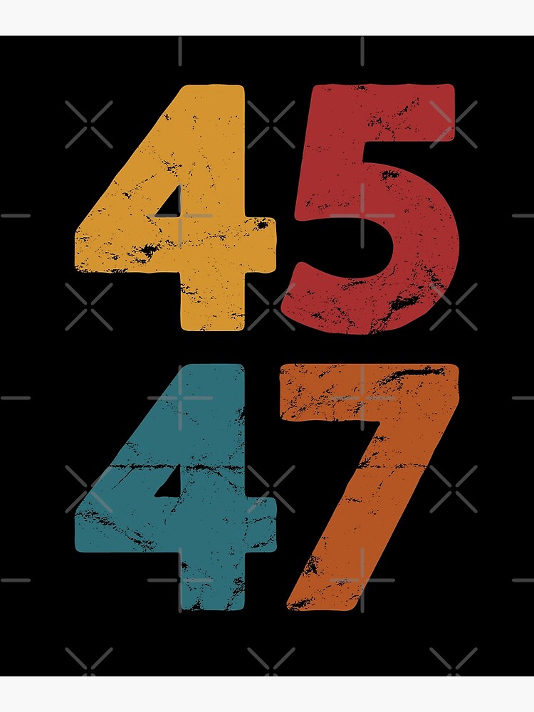 "45 47 Trump 2024" Poster for Sale by Go-Fun | Redbubble