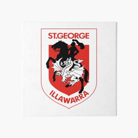 "The Saint. George Illawarra Dragons Football team" Art Board Print by ...