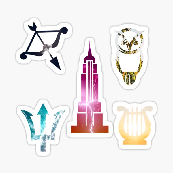 "Percy Jackson Sticker Set" Sticker for Sale by WongD | Redbubble