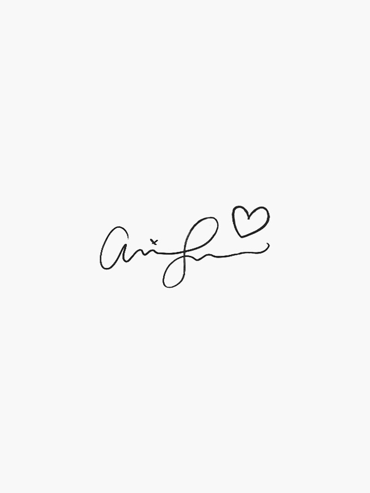 "ari signature" Sticker for Sale by gngwithme | Redbubble