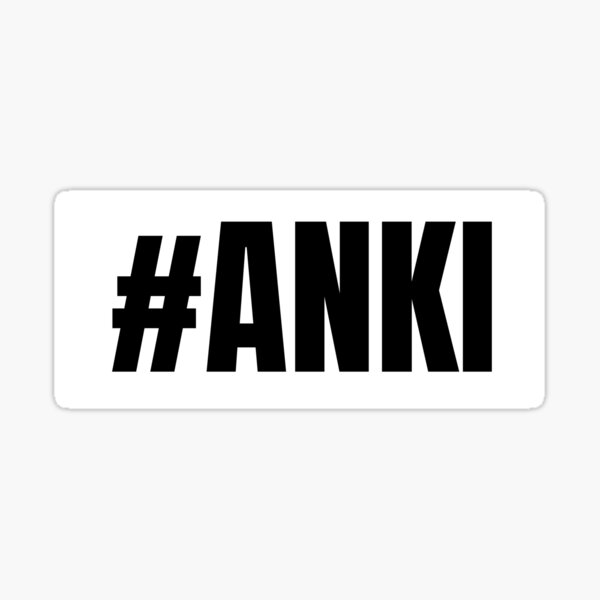 "#Anki" Sticker for Sale by itsmoemoe | Redbubble