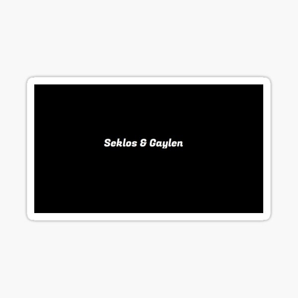 "Seklos and Gaylen" Sticker for Sale by Octavianiska | Redbubble