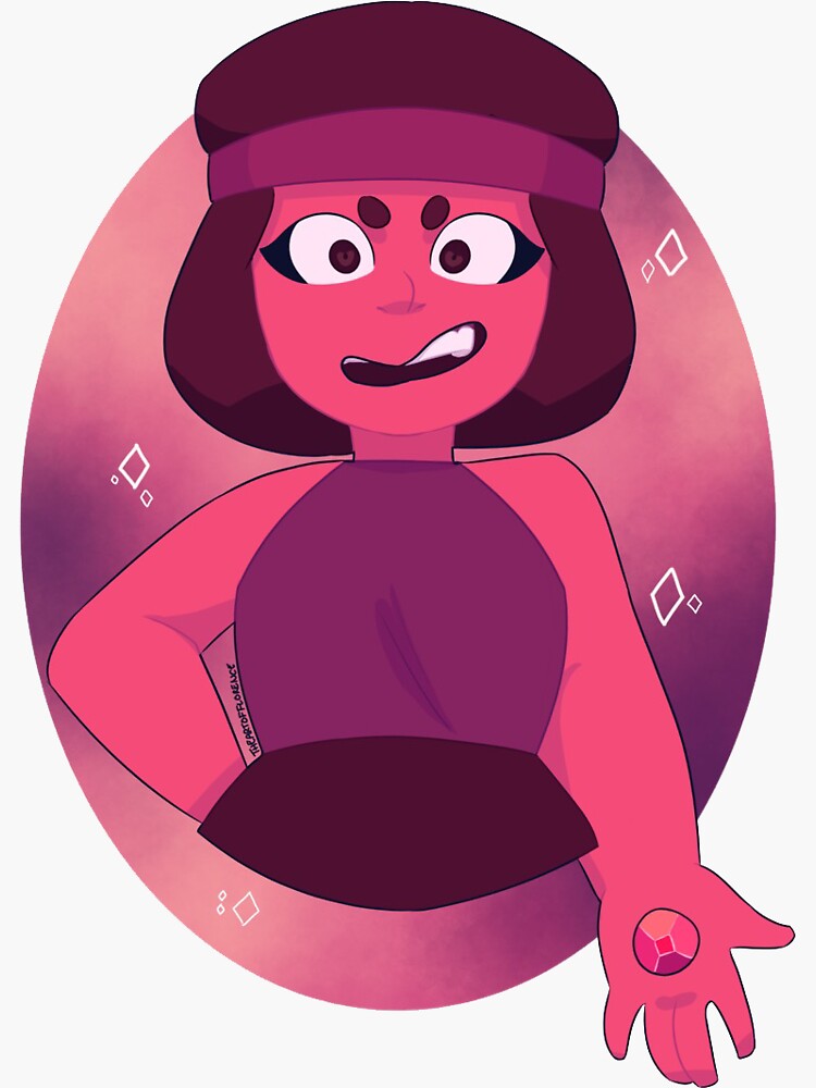 "Ruby Sticker" Sticker by ArtOfFlorence | Redbubble