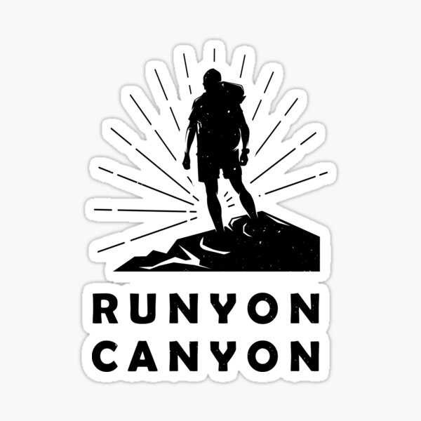 "Runyon Canyon Park Hiker" Sticker for Sale by artdesignforyou | Redbubble
