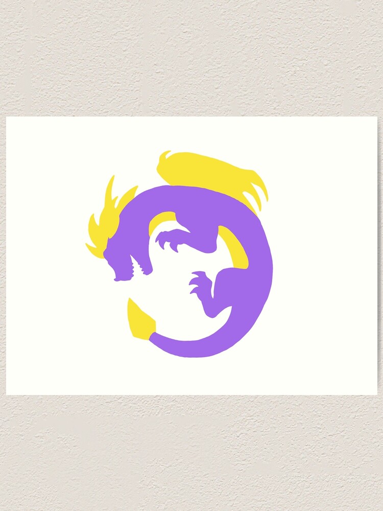 "Spyro Dragon Logo" Art Print for Sale by panther-star | Redbubble
