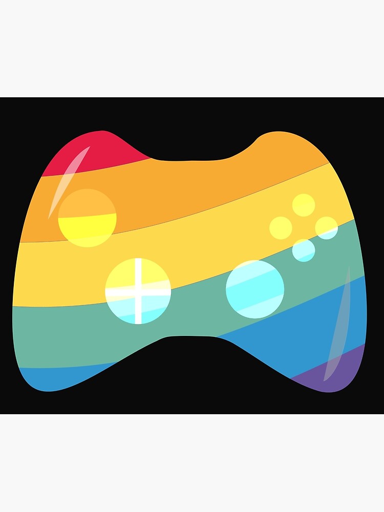 "Rainbow Xbox Controller " Poster by metabolics | Redbubble