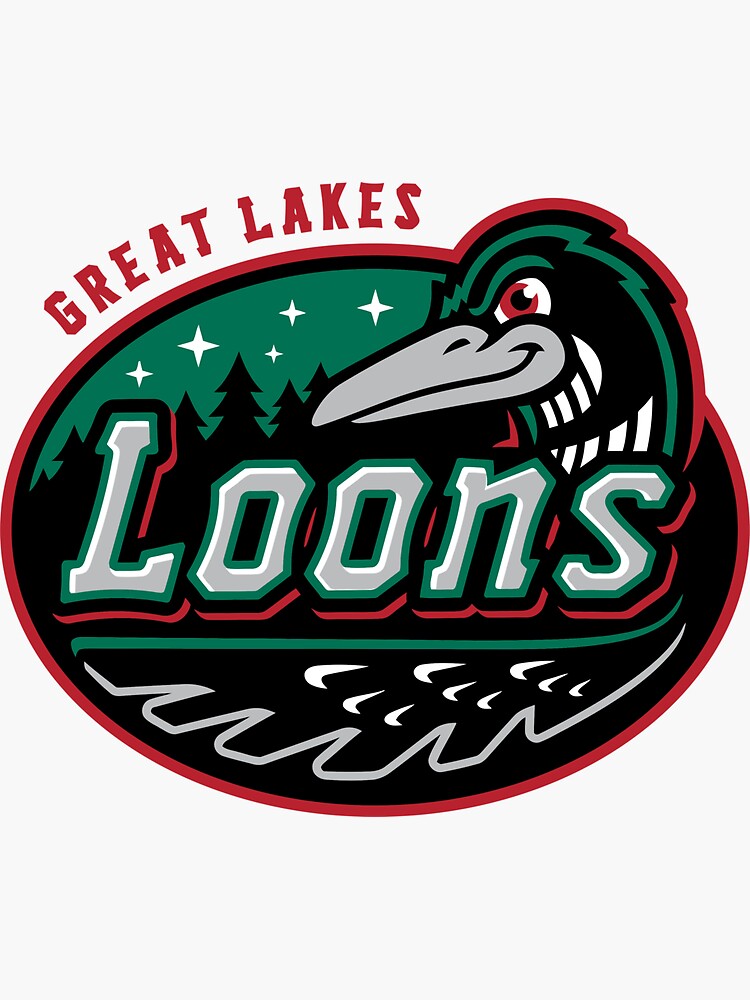 "Great Lakes Loons icons" Sticker for Sale by OchidCorn | Redbubble