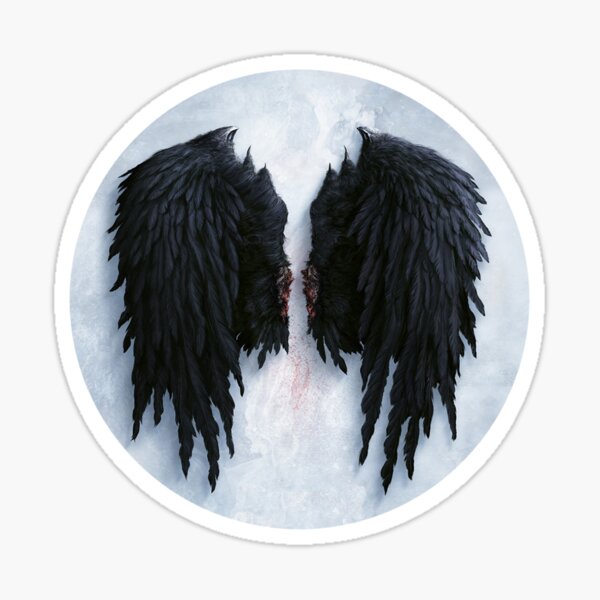"Aion black wings" Sticker by EnjoyRiot | Redbubble