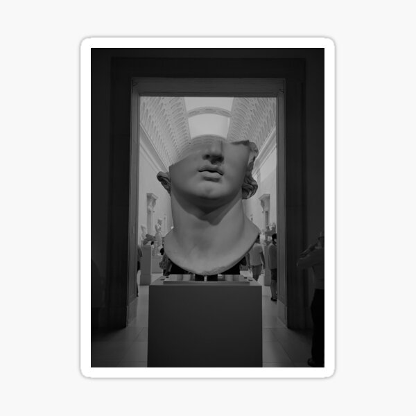 "Half Head" Sticker for Sale by luchomorto | Redbubble