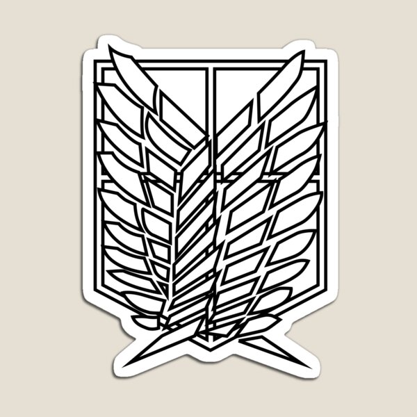 Attack On Titan Recon Corps Attack On Titan Magnets | Redbubble