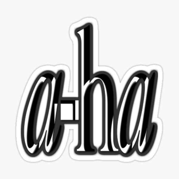 "Best band logos rock A-ha band favorite" Sticker for Sale by ...
