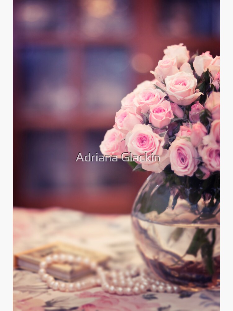 "Still Life with Tea Roses" Sticker by dabble | Redbubble