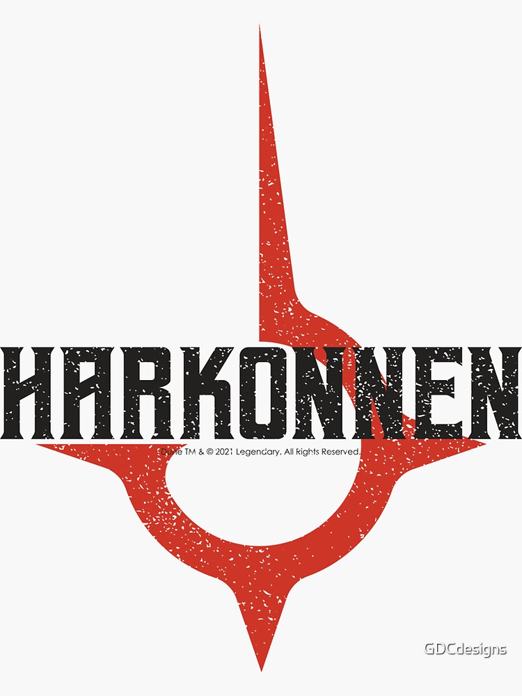 "Harkonnen House Distressed Art Design (red symbol) - Dune (2021 film ...