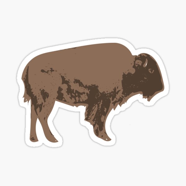 "Buffalo" Sticker for Sale by CrossTimberMap | Redbubble