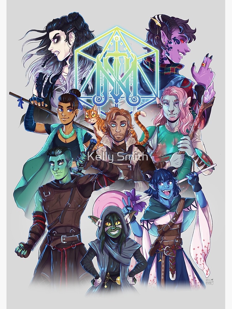 "The Mighty Nein" Poster for Sale by Kellbellz | Redbubble