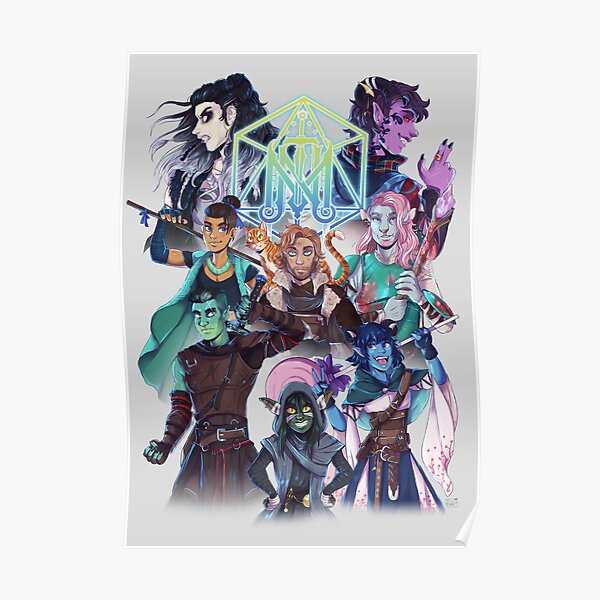 "The Mighty Nein" Poster for Sale by Kellbellz | Redbubble