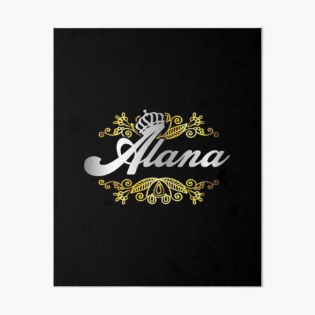 Lámina rígida «Diseño de nombre Alana - Alana- soy Alana, regalo para ...
