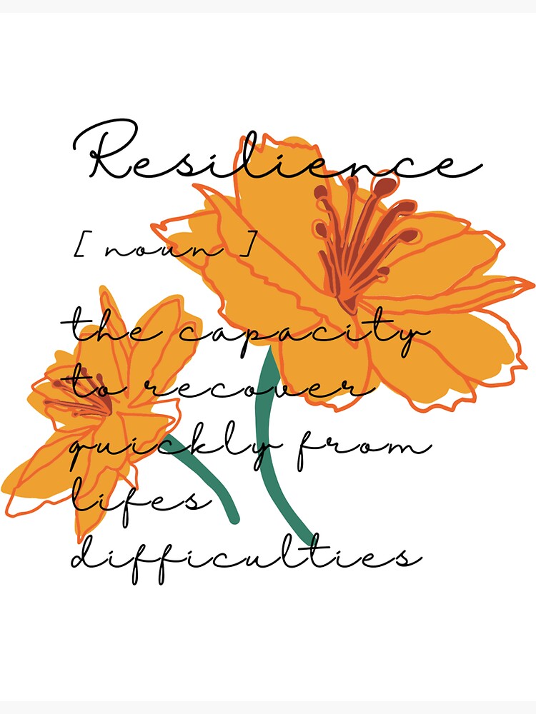 "Resilience Design" Sticker by MPBalance | Redbubble