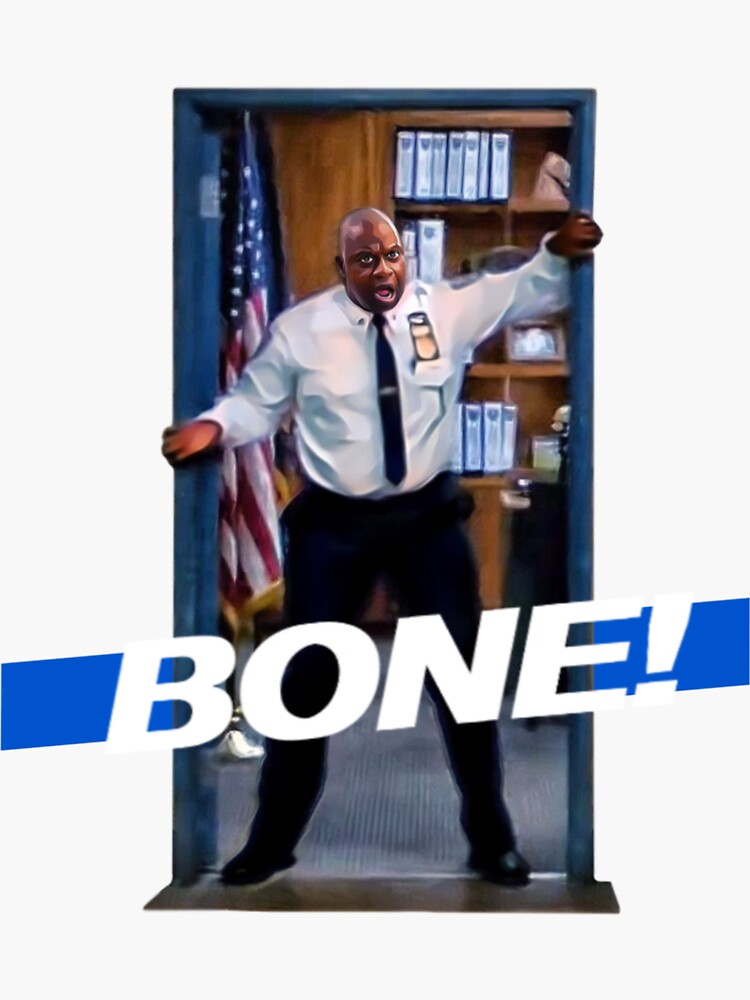 "BONE! Captain Holt - Brooklyn Nine Nine" Sticker for Sale by ...