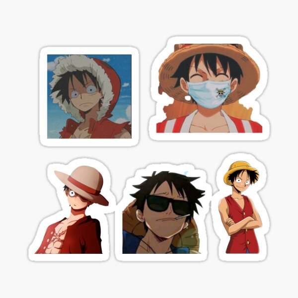 "Monkey d luffy anime" Sticker by Snehaldesigns | Redbubble