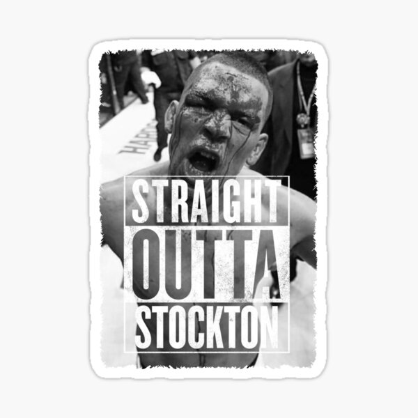 "NATE DIAZ" Sticker by tonefarijo | Redbubble