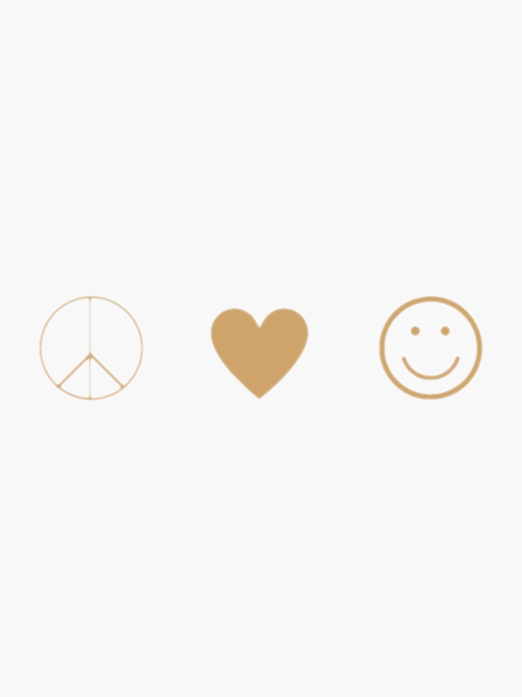 "BROWN SYMBOLS" Sticker for Sale by In-Progress | Redbubble