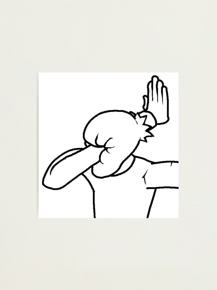 "Epic Face Palm Meme" Photographic Print for Sale by Nathan26 | Redbubble