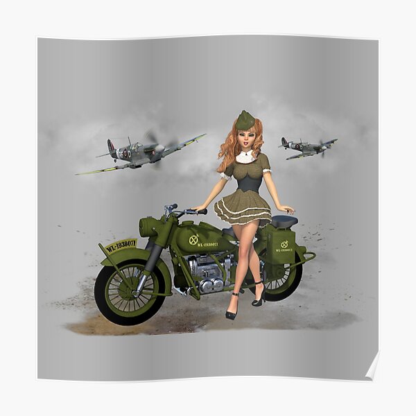 "Spitfire Pin Up Art" Poster by Gypsykiss | Redbubble