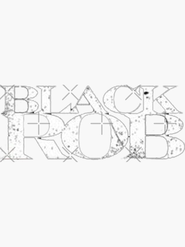 "Robert ross , Rapper Black Rob" Sticker for Sale by Irfan-khan | Redbubble