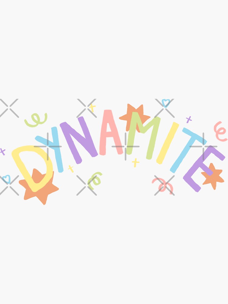 "Dynamite Sticker" Sticker for Sale by letsgetsticky | Redbubble